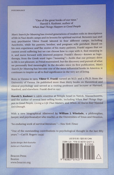 Man’s Search for Meaning – Badge of Life Canada